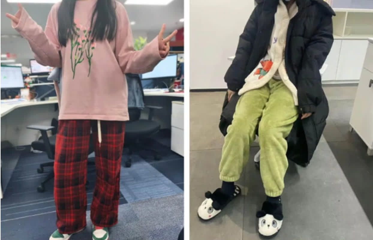 China's Generation Z and Millenials Work Fashion: Pajamas?
