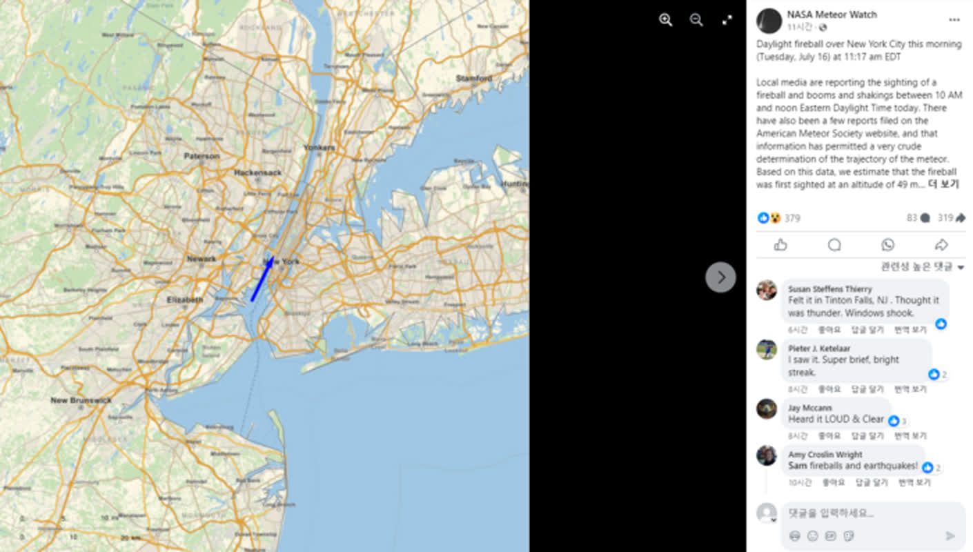 Meteor Blasts Across New York, Causing Explosive Sounds and Panic