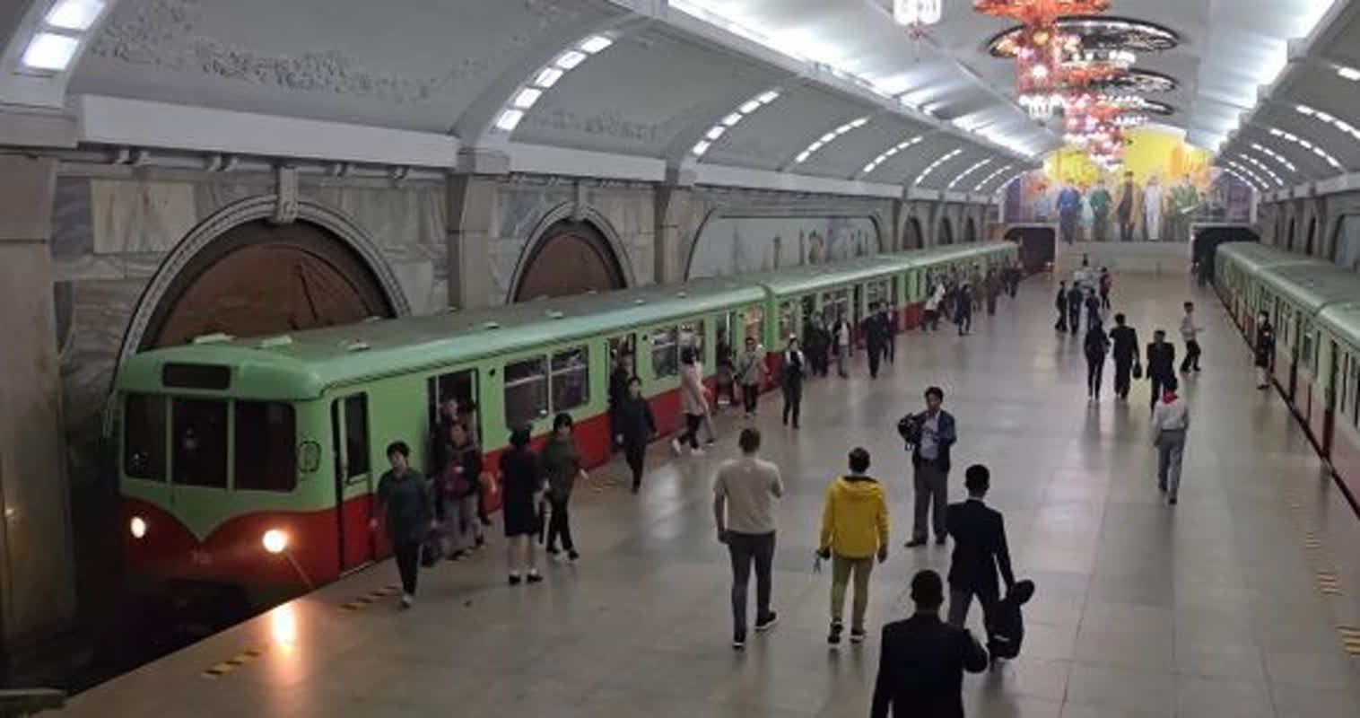 Russian Tourist Reveals Surprising Inside Look at Pyongyang's Metro!